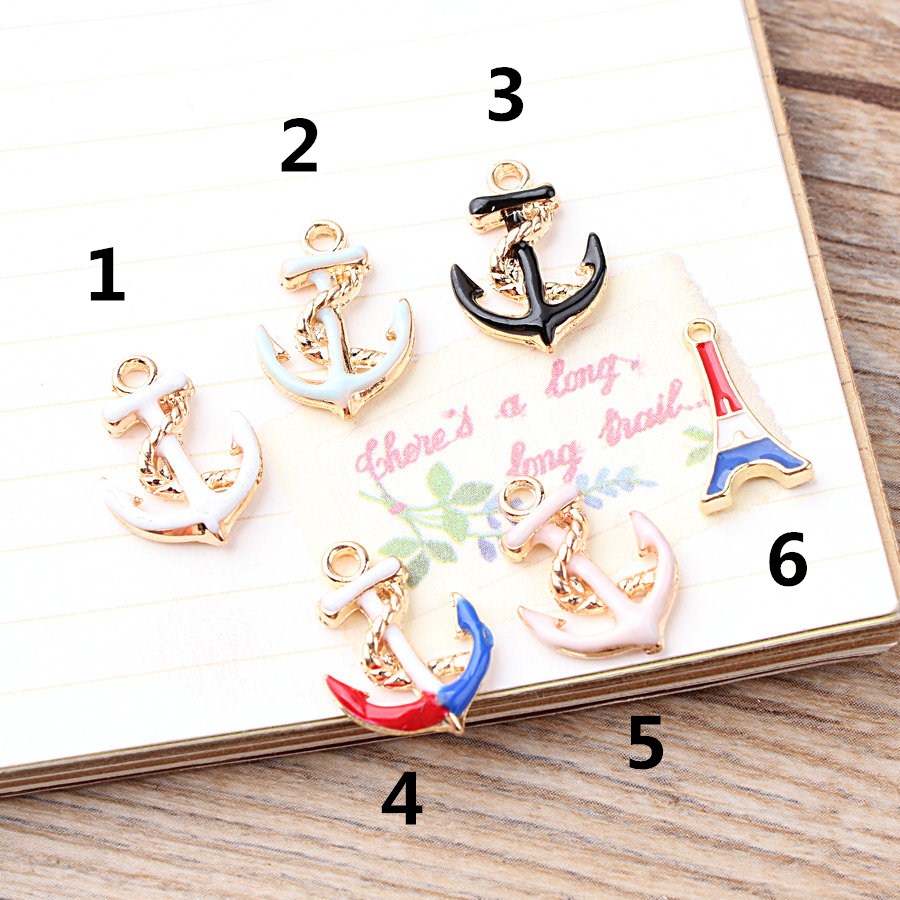 イカリ ロープ アクセサリーパーツ 人気 マリン カン付き タワー いかりチャーム メタルパーツ 海 エナメル 株式会社 シャローム | 卸売 ...