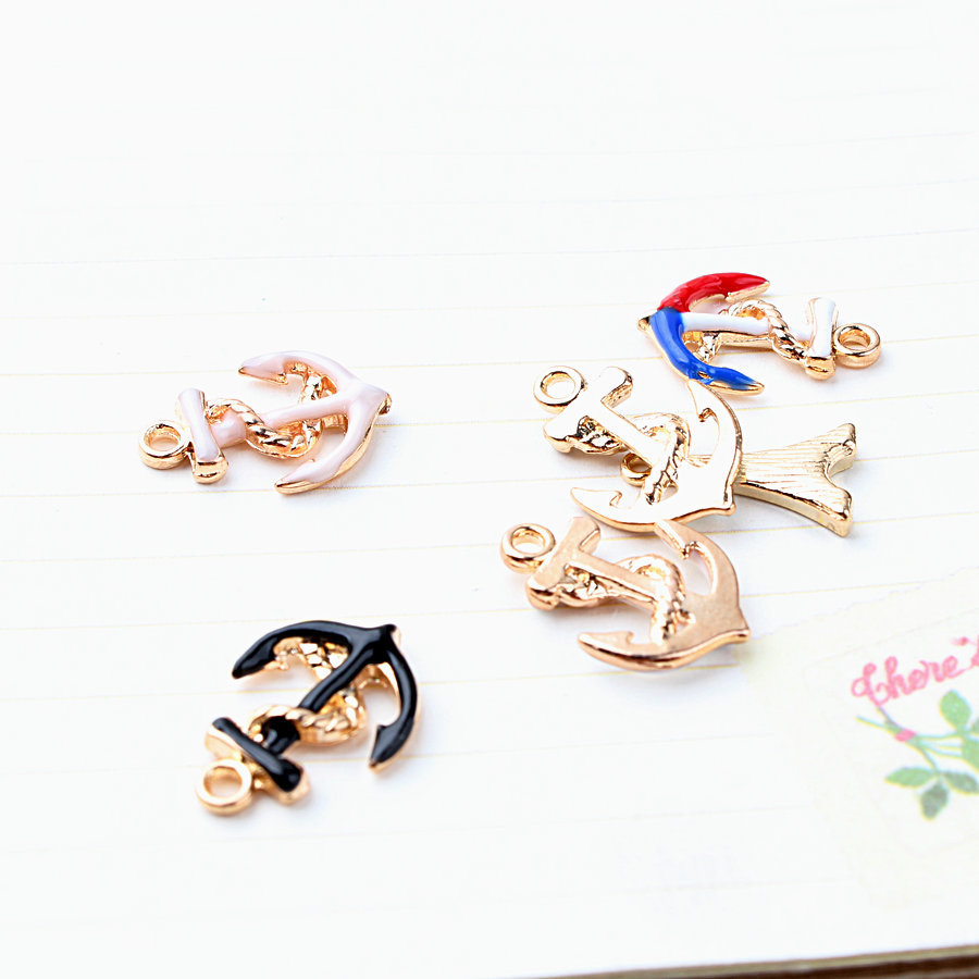 イカリ ロープ アクセサリーパーツ 人気 マリン カン付き タワー いかりチャーム メタルパーツ 海 エナメル 株式会社 シャローム | 卸売 ...