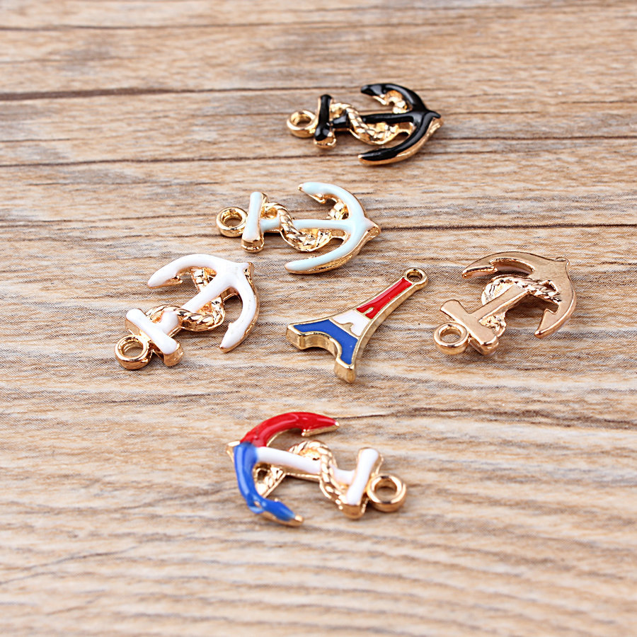 イカリ ロープ アクセサリーパーツ 人気 マリン カン付き タワー いかりチャーム メタルパーツ 海 エナメル 株式会社 シャローム | 卸売 ...