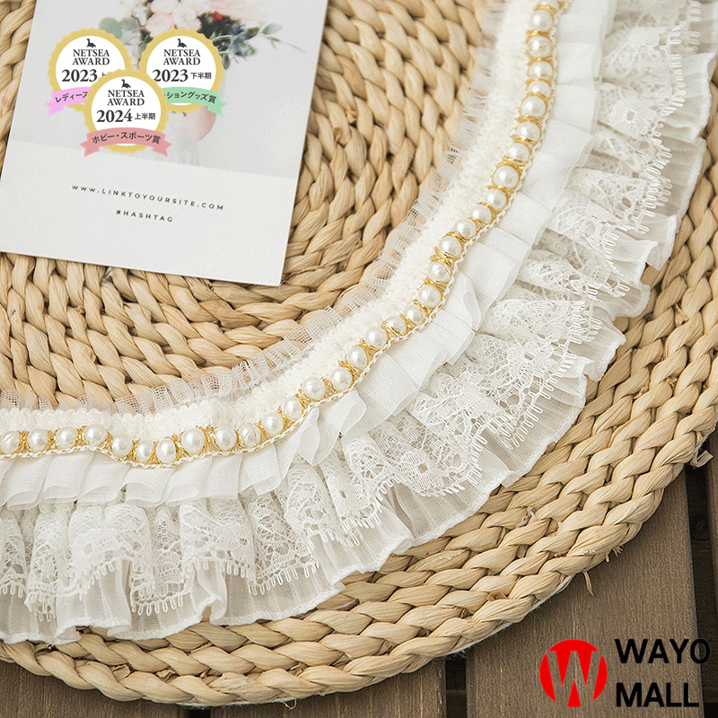 幅6.5cm レースリボン 手芸レース 裁縫 DIY ギフト包装 ハンドメイド資材 ロリータ | 卸売・ 問屋・仕入れの専門サイト【NETSEA】