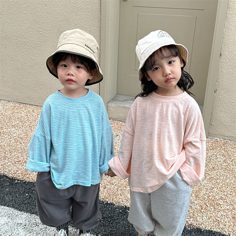 2023年ins春新作★子供服★男女兼用 Tシャツ oversize 韓国風★80cm-150cm Lateru_Baby 問屋・仕入れ・卸・卸売の専門【仕入れならNETSEA】
