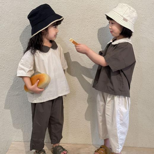 2023夏新品★子供服 半袖＋ズボン セットアップ 80-150cm★2色 Sun Flower 問屋・仕入れ・卸・卸売の専門【仕入れならNETSEA】