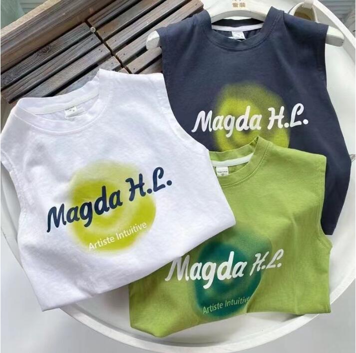 2023 夏新作 ins 韓国 ベビー服 丸首 アルファベットノースリーブ Tシャツ 安泰 合同会社 問屋・仕入れ・卸・卸売の専門【仕入れなら ...