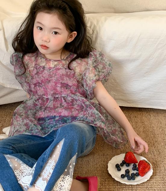 2023夏新品★子供服 トップス 半袖＋キャミソール 90-150cm★2色 Sun Flower 問屋・仕入れ・卸・卸売の専門【仕入れならNETSEA】