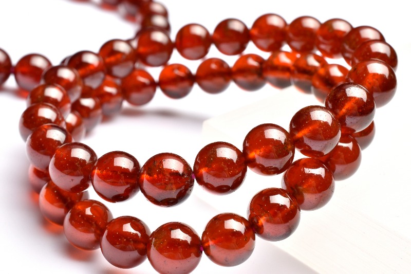 鮮やか オレンジガーネット(ヘソナイト) 7.5mm ブレスレット 1個売り _BG4166-75 株式会社 SEKIKON 問屋・仕入れ・卸・卸売の専門【仕入れならNETSEA】