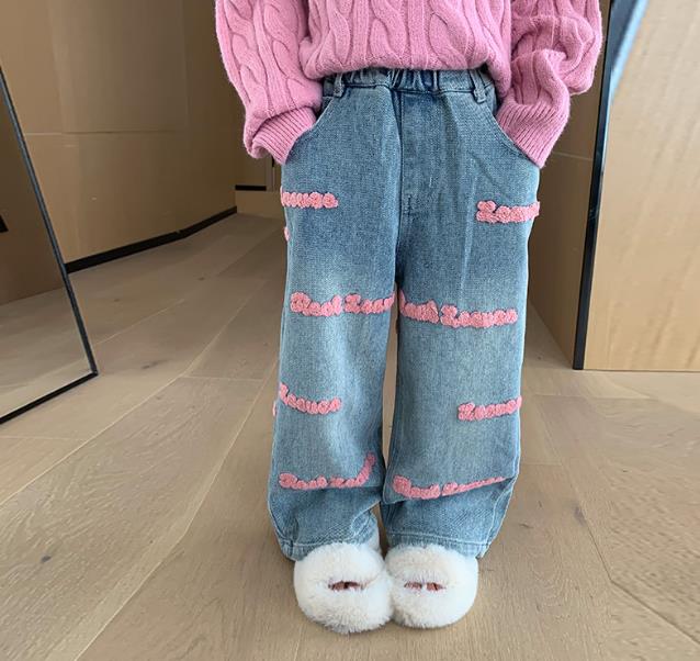 2023秋冬新品★子供服 ボトムス デニムズボン 90-150cm Sun Flower 問屋・仕入れ・卸・卸売の専門【仕入れならNETSEA】