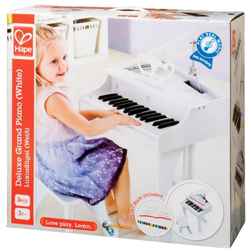 カワダ 【予約販売】Hape〈ハペ〉E0338A デラックスグランドピアノ（白色） | 卸売・ 問屋・仕入れの専門サイト【NETSEA】