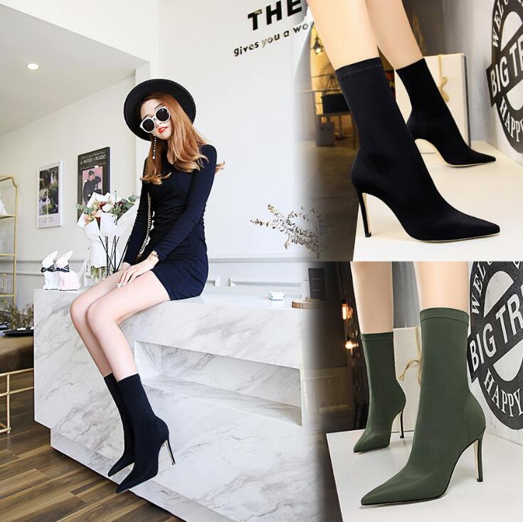 美脚 通勤 OL オフィス 仕事 面接 2019年秋冬新作ブーツ ミドルジョッキーブーツ インヒール CONFOR 問屋・仕入れ・卸・卸売の専門【仕入れならNETSEA】