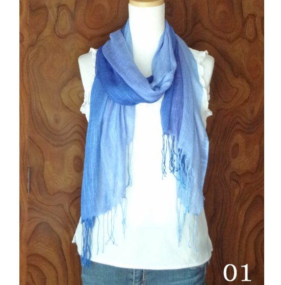 柔らかレーヨン グラデーションスカーフ (再入荷） 個人事業主 アジアン雑貨リバータイ | 卸売・ 問屋・仕入れの専門サイト【NETSEA】