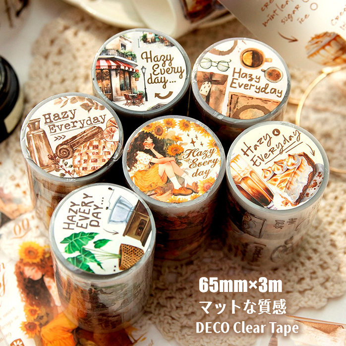 クリアテープ 幅広65mm×3m マット 半透明 ワイドタイプ コラージュ素材 sztz-01-081 | 卸売・ 問屋・仕入れの専門サイト【NETSEA】