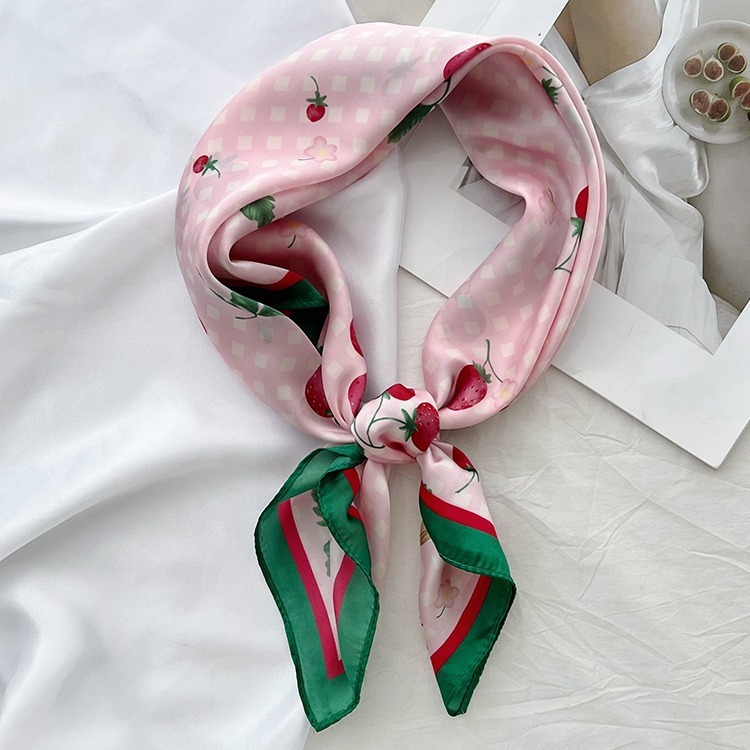 70CM 甘くてかわいいイチゴのスカーフ 春夏薄手スカーフ ネッカチーフリボン 日焼け止め MUGI 優品 | 卸売・ 問屋・仕入れの専門サイト【NETSEA】