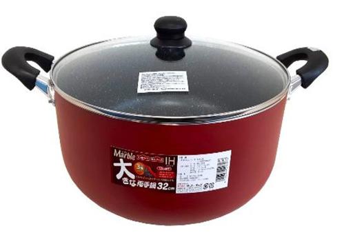 (IH対応)マーブル大きな両手鍋32cm 4672 | 卸売・ 問屋・仕入れの専門サイト【NETSEA】
