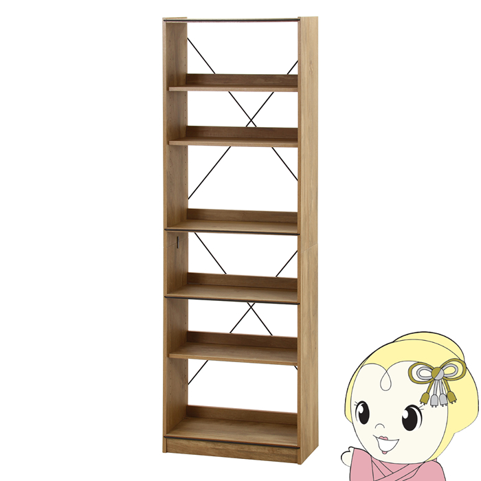 オープンラック 6段 可動棚 オークナチュラル EZBO 工具不要 不二貿易 | 卸売・ 問屋・仕入れの専門サイト【NETSEA】