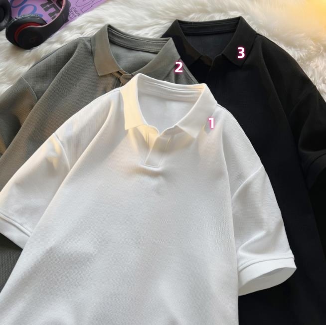 2024春夏新作 メンズ 男 カジュアル 半袖 無地 ポロシャツ トップス Tシャツ インナー M-3XL | 卸売・ 問屋・仕入れの専門サイト【NETSEA】
