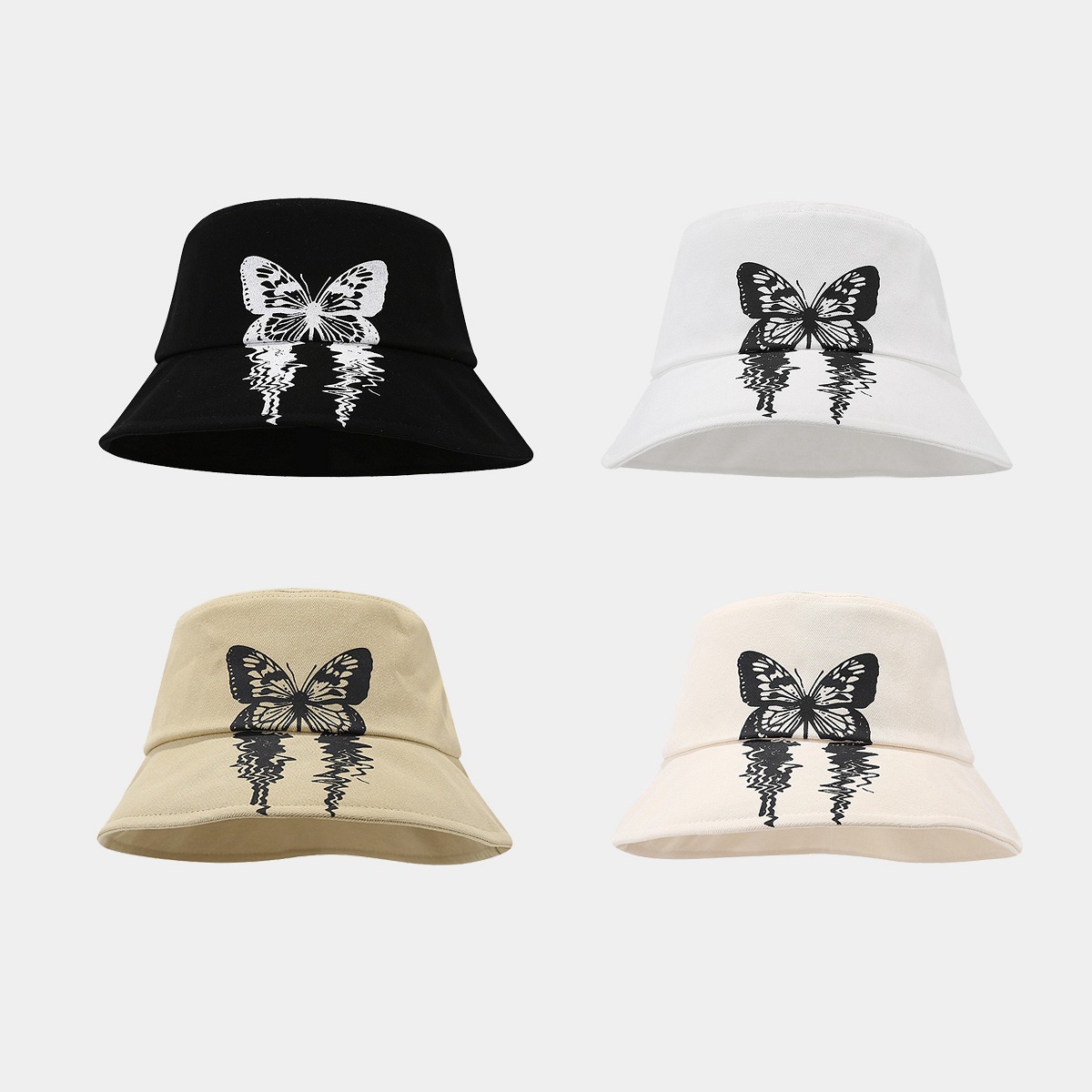 季節の流行・日除け帽・大人用・バケットハット・人気 蝶々・ファッション帽子 4色 | 卸売・ 問屋・仕入れの専門サイト【NETSEA】