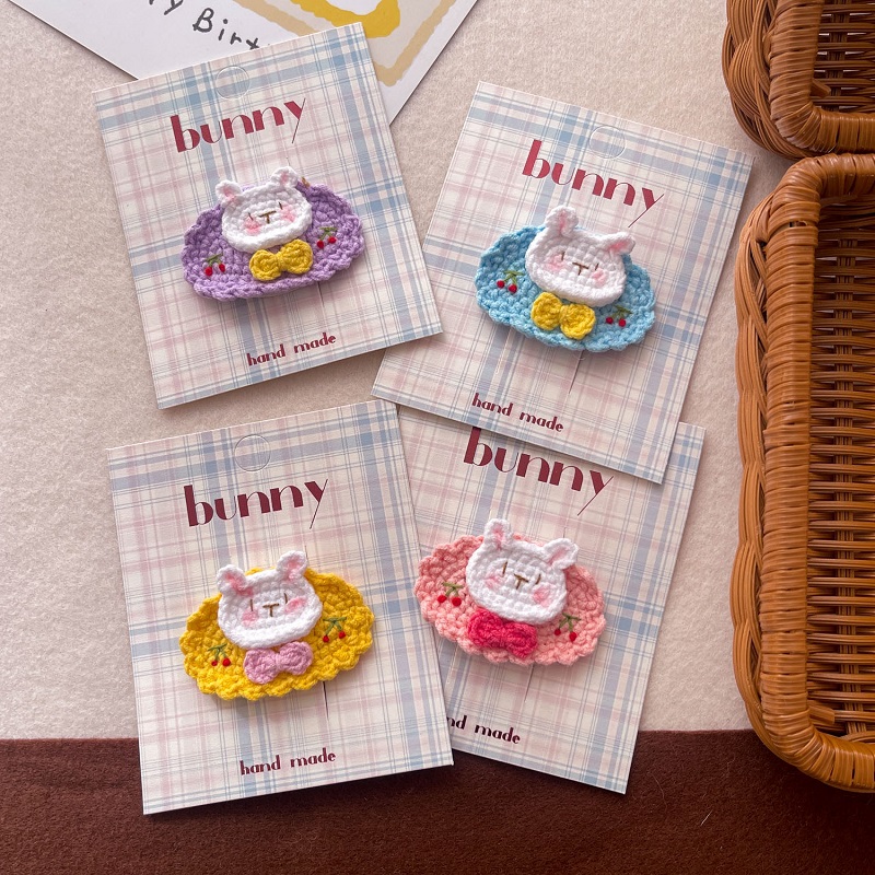 人気 韓国風 ニットうさぎヘアピン 女性ヘアリング ヘアアクセサリー 髪飾り 子供 ヘアピン うさぎの雑貨 株式会社 A Mark Plus 問屋・仕入れ・卸・卸売の専門【仕入れならNETSEA】