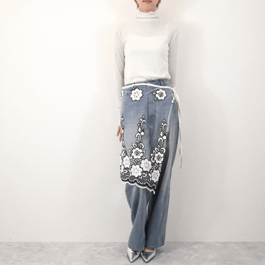 【2024新作】花柄刺繍チュール ラップスカート(32006) 株式会社 ゼノンインターナショナル 問屋・仕入れ・卸・卸売の専門【仕入れならNETSEA】