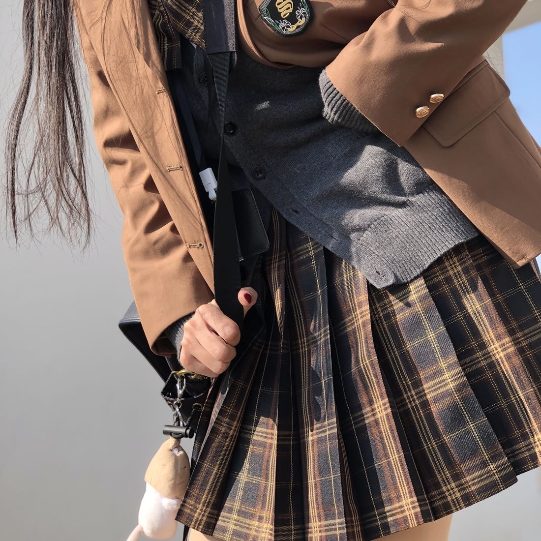 ブラックゴールドラインJKユニフォームラティススカートスチューデントスカートオーソドックス | 卸売・ 問屋・仕入れの専門サイト【NETSEA】