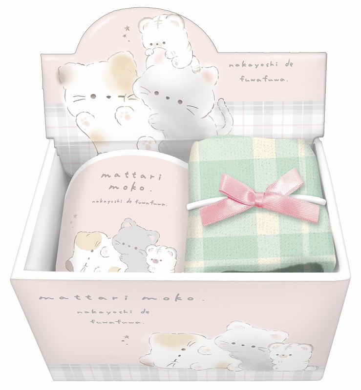 Q-LiA 2024AW 先行予約 マグカップ＆タオルセット まったりもこ/にゃんこ パディス 雑貨MALL | 卸売・ 問屋・仕入れの専門サイト【NETSEA】