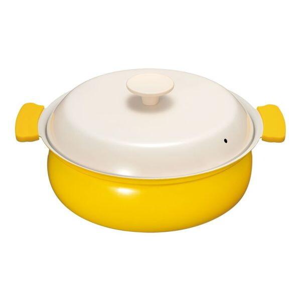 和平 軽いセラミックIH対応卓上鍋24cmイエロー 株式会社サンプラス | 卸売・ 問屋・仕入れの専門サイト【NETSEA】