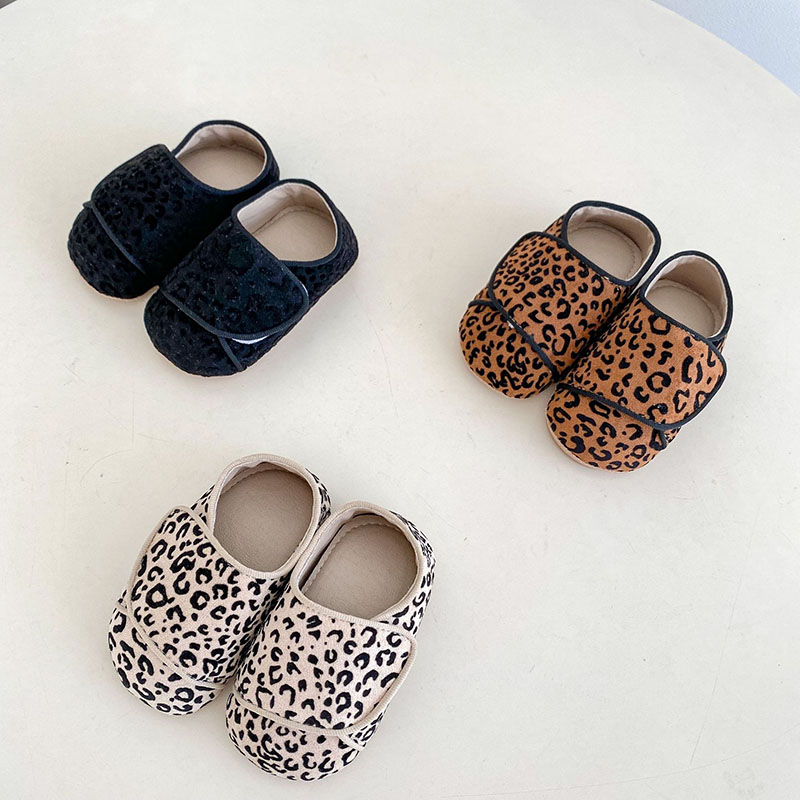 秋冬新作 ユニセックス 0-18ヶ月 ボア 防寒 厚手 ヒョウ柄 暖かく シューズ 滑り止め ベビー靴 | 卸売・ 問屋・仕入れの専門サイト【NETSEA】