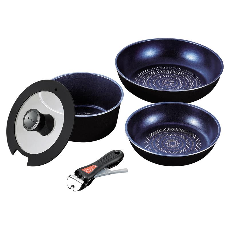 ルクスパン ブルーダイヤモンドコートIH対応クックウェア5点セット HB-2444 HAMANO | 卸売・ 問屋・仕入れの専門サイト【NETSEA】