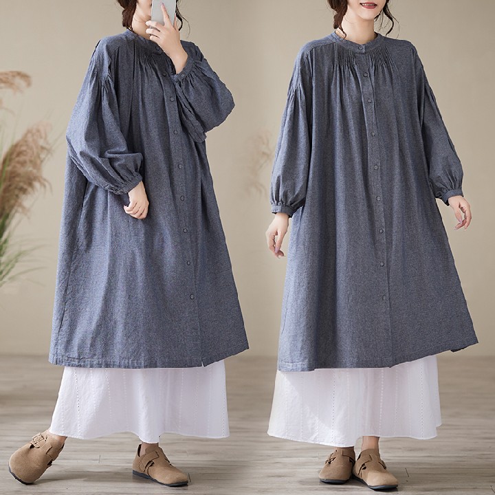 初回送料無料 新作レディースファッション カジュアル ゆったり 着こなし抜群 シャツ風ワンピース Sommy 株式会社 | 卸売・ 問屋・仕入れの専門サイト【NETSEA】