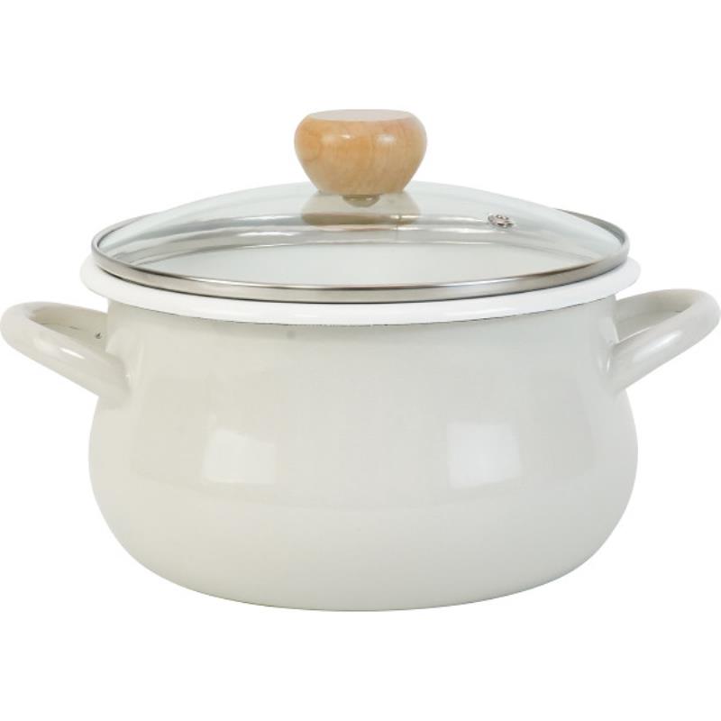 ストクック IHホーローポット(20cm) グレー RB-3247 HAMANO | 卸売・ 問屋・仕入れの専門サイト【NETSEA】