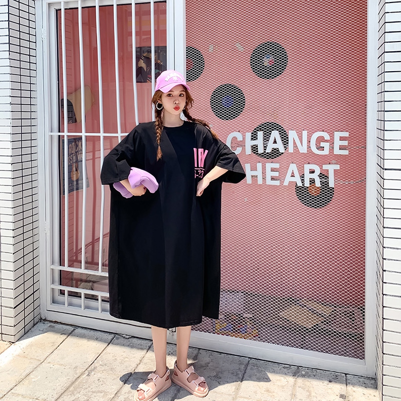 【予約224850】大きいサイズ春夏新作 韓国風 レディース 半袖 TシャツワンピースLL-4L トモニ貿易合同会社 | 卸売・ 問屋・仕入れ ...