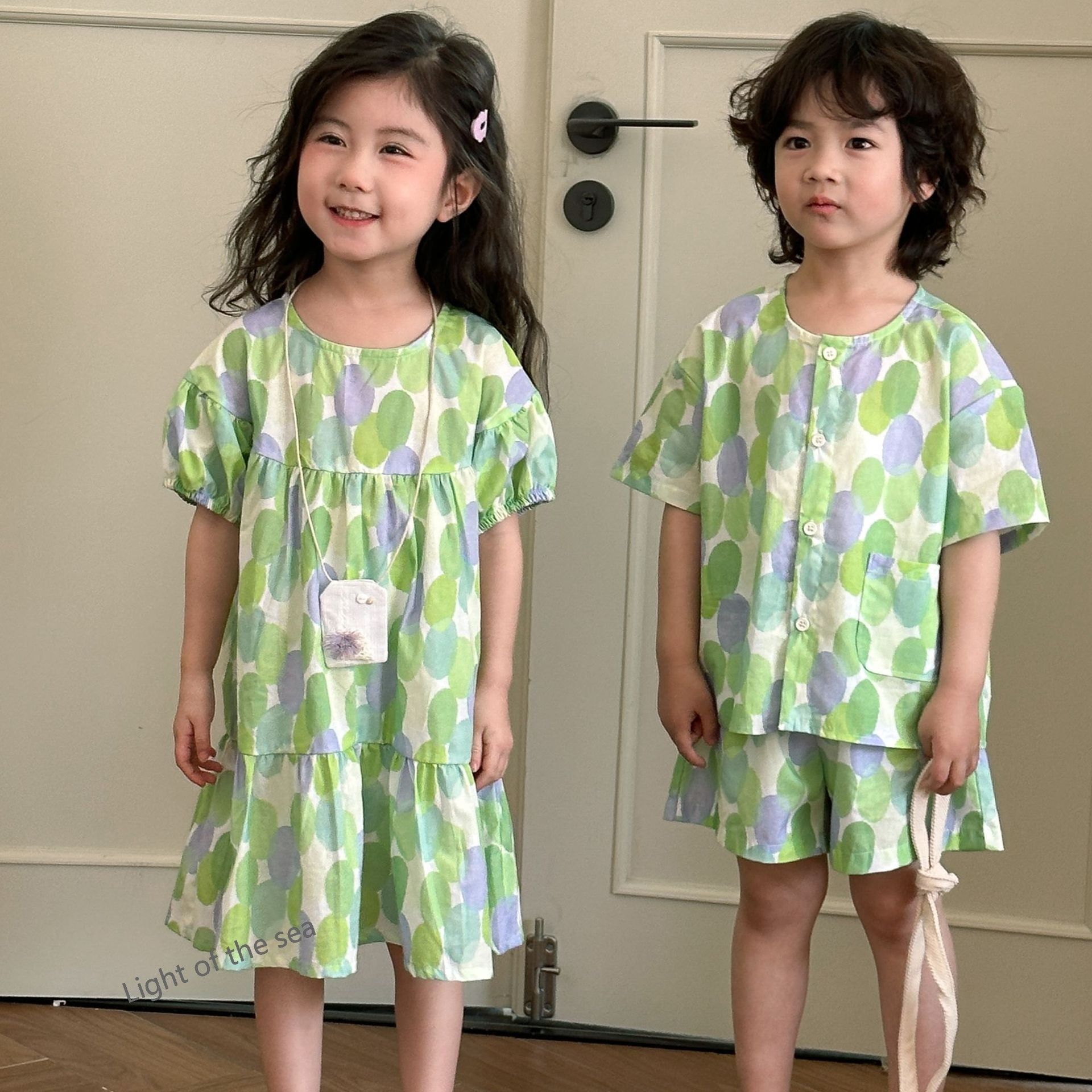 2025新作 韓国子供服 ベビー服 キッズ 兄弟服+半袖ワンピース 80cm-150cm | 卸売・ 問屋・仕入れの専門サイト【NETSEA】