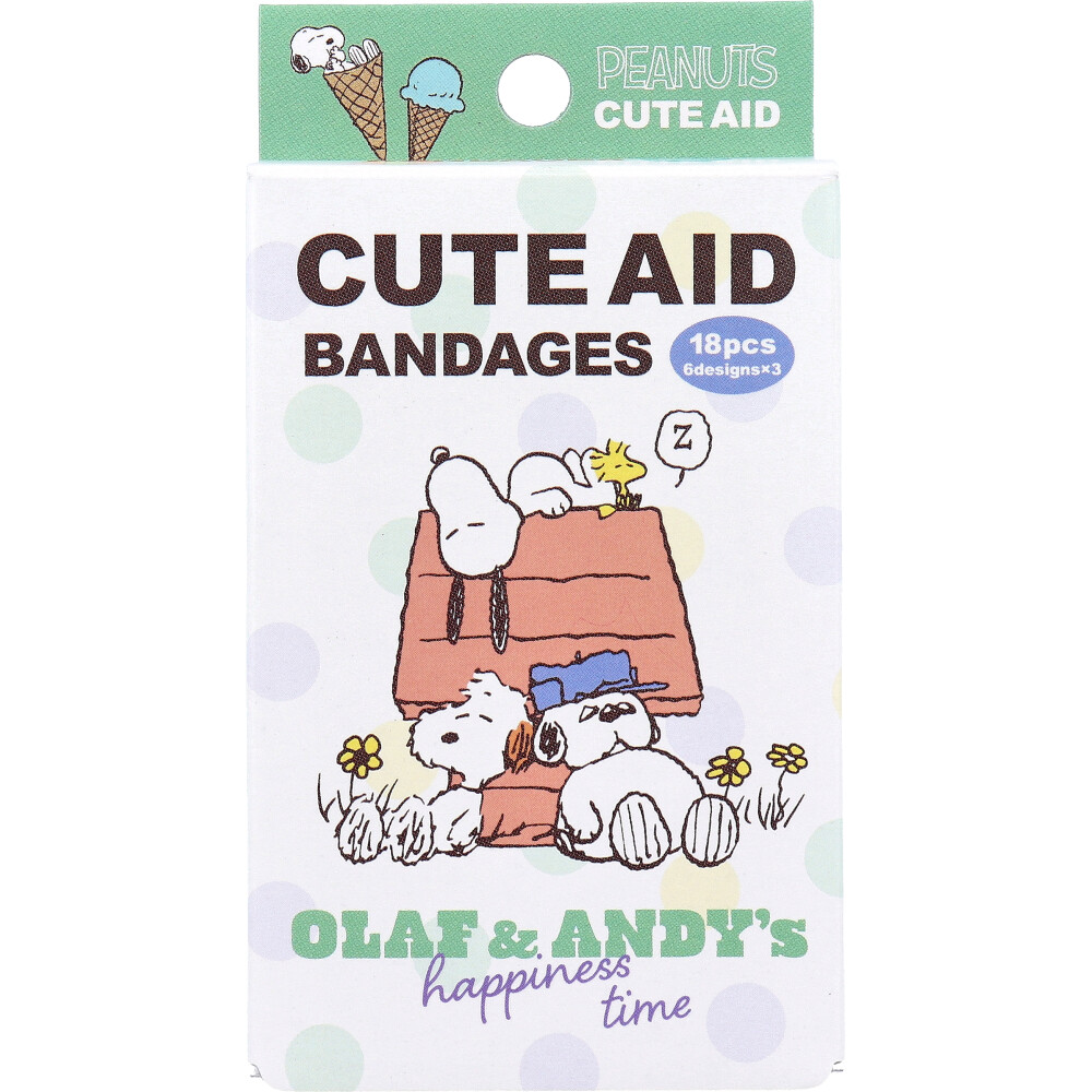 スヌーピー オラフとアンディ CUTE AID ばんそうこう 18枚入 | 卸売・ 問屋・仕入れの専門サイト【NETSEA】