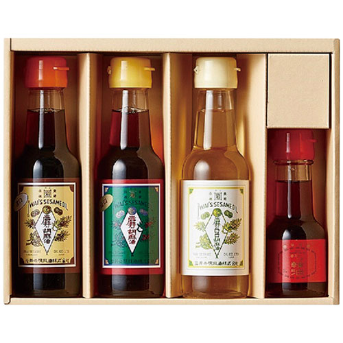 岩井の胡麻油 岩井の胡麻油ギフトセット (金口胡麻油・濃口胡麻油・白口胡麻油各140g・岩 | 卸売・ 問屋・仕入れの専門サイト【NETSEA】