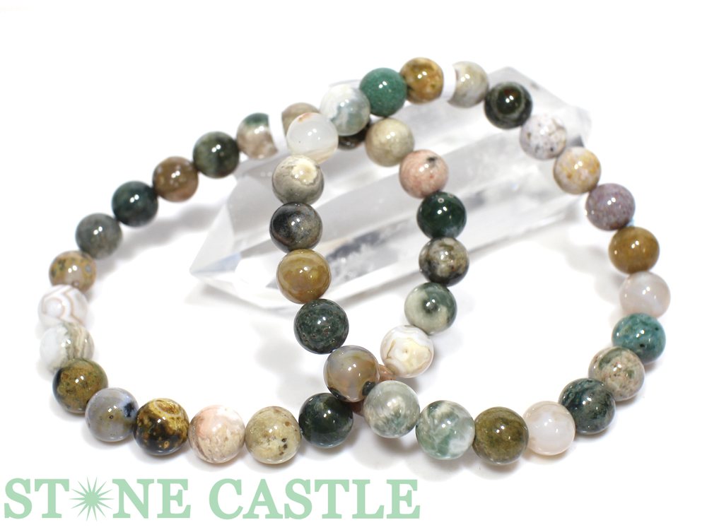 ☆高品質☆【ブレスレット】オーシャンアゲート (3A) (約8.5～9mm) | 卸売・ 問屋・仕入れの専門サイト【NETSEA】