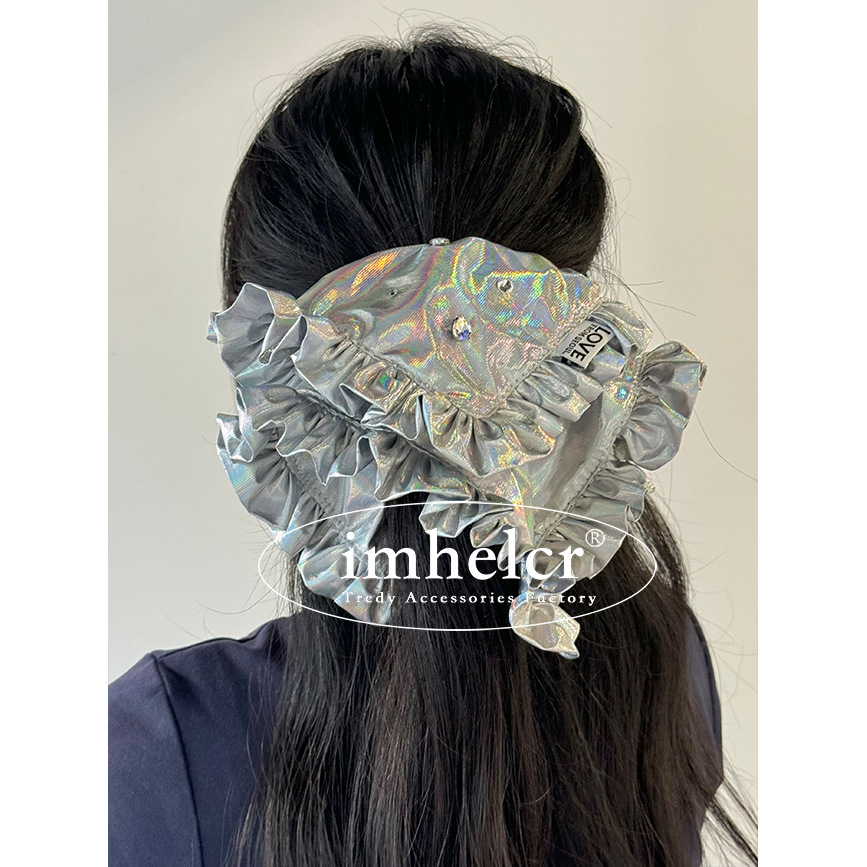 BIGシルバーヘアシュシュ ゴム デイリー 韓国アクセ | 卸売・ 問屋・仕入れの専門サイト【NETSEA】