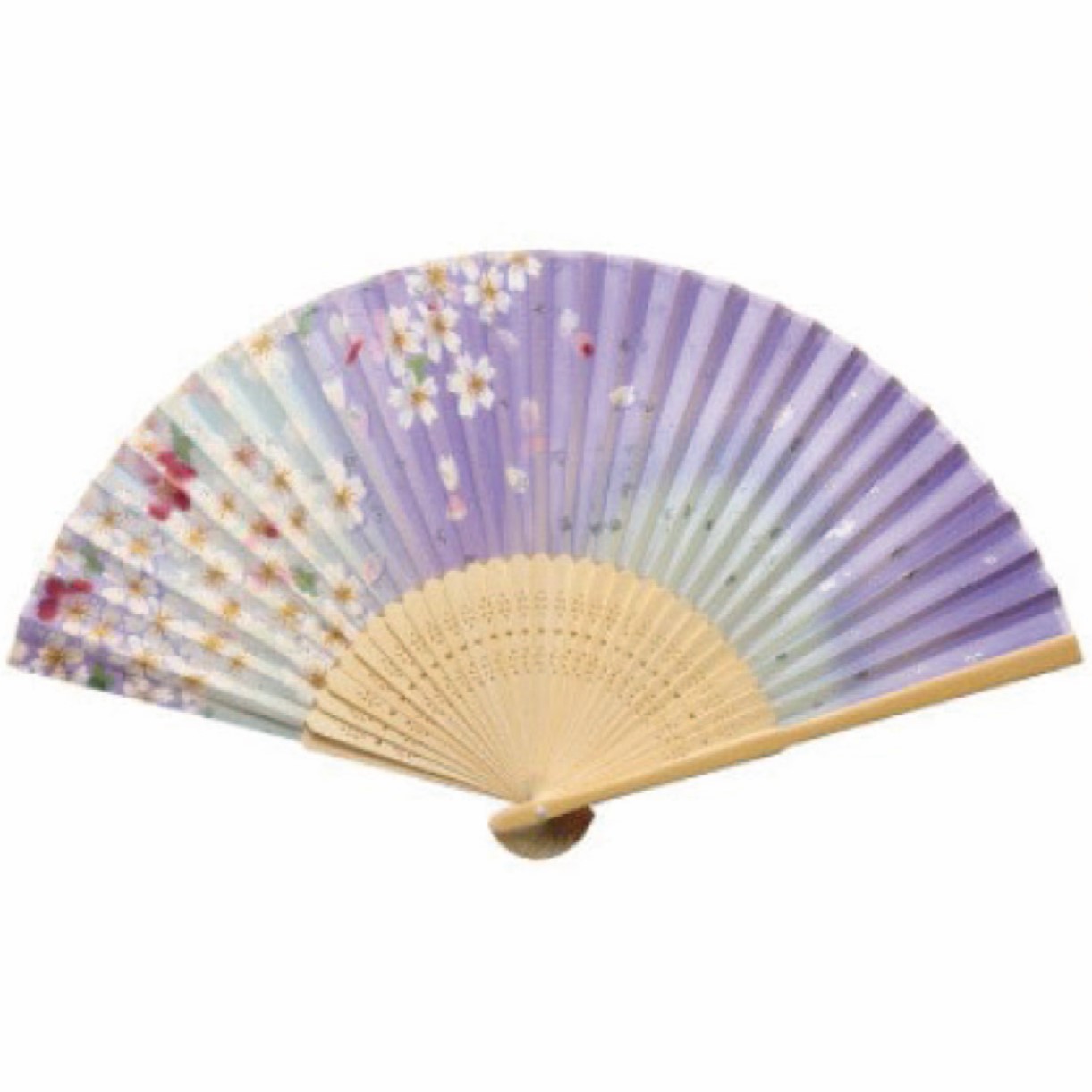 扇子 紫桜 ラメ入り TK-217 絹 21cm シルク 竹 箱入り おしゃれ 花 シルク 女性 レディース ひんやり 冷却 | 卸売・ 問屋・仕入れの専門サイト【NETSEA】