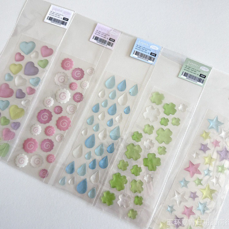手作り DIY ぷくぷく ボンボンドロップシール 3Dステッカー 立体ステッカー 粘着シール | 卸売・ 問屋・仕入れの専門サイト【NETSEA】
