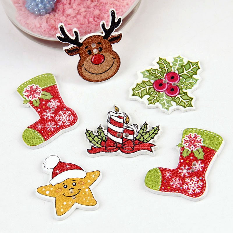 50個 ウッドボタン 二つ穴 クリスマス ヤドリギ 星 靴下 キャンドル クリスマス ミックス 木製 ボタン Angle Grace エンジェル グレース 問屋・仕入れ・卸・卸売の専門【仕入れ ...