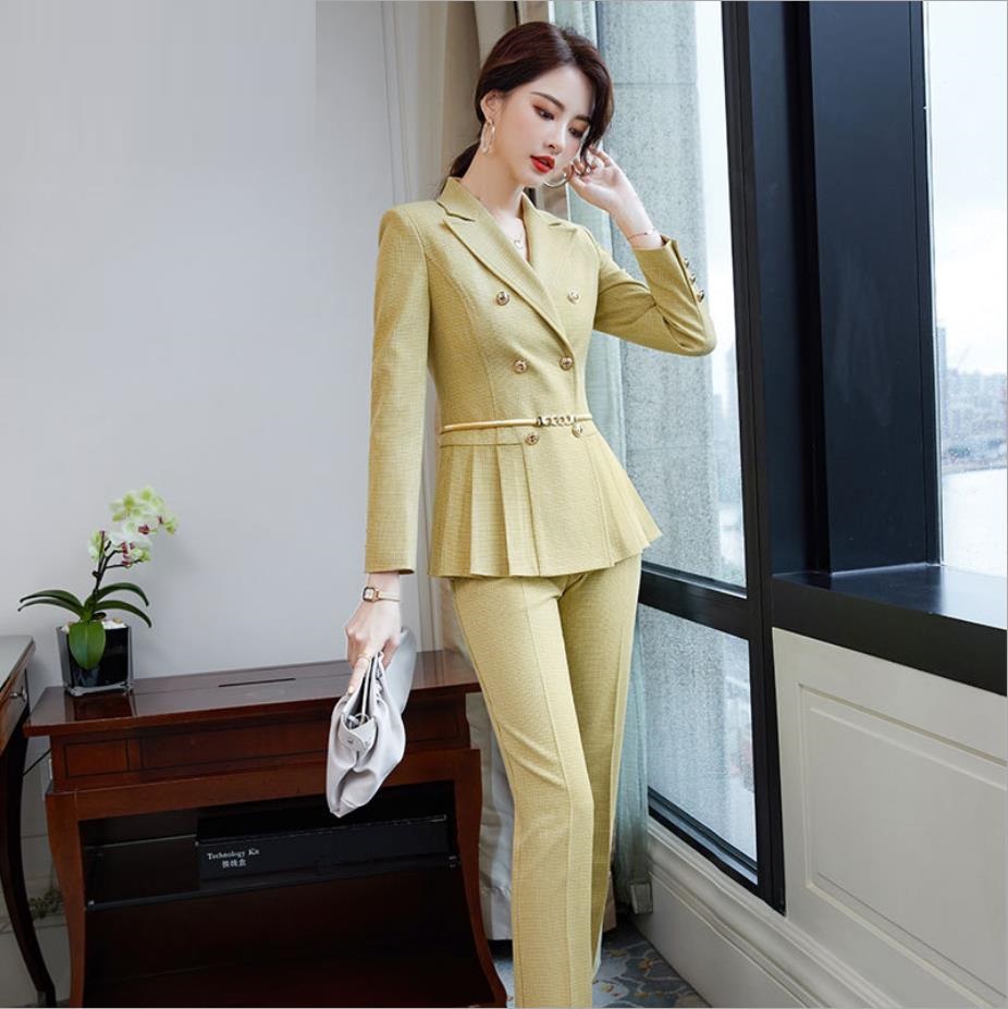 秋冬新作★S～5L★ OL 通勤 ビジネス パーティー 卒園式 二次会 チエック柄 ペプラムスーツセット 嘉六国際 株式会社 問屋・仕入れ・卸・卸売の専門【仕入れならNETSEA】