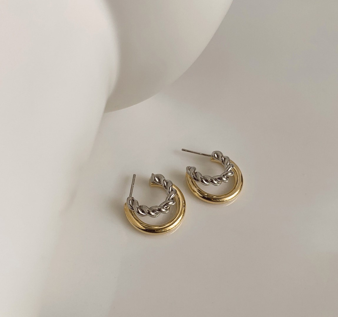 配色ピアス｜S925針 UP to YOU 問屋・仕入れ・卸・卸売の専門【仕入れならNETSEA】