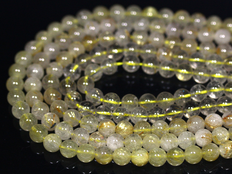 【丸ビーズ】ルチルクォーツ 8mm | 卸売・ 問屋・仕入れの専門サイト【NETSEA】