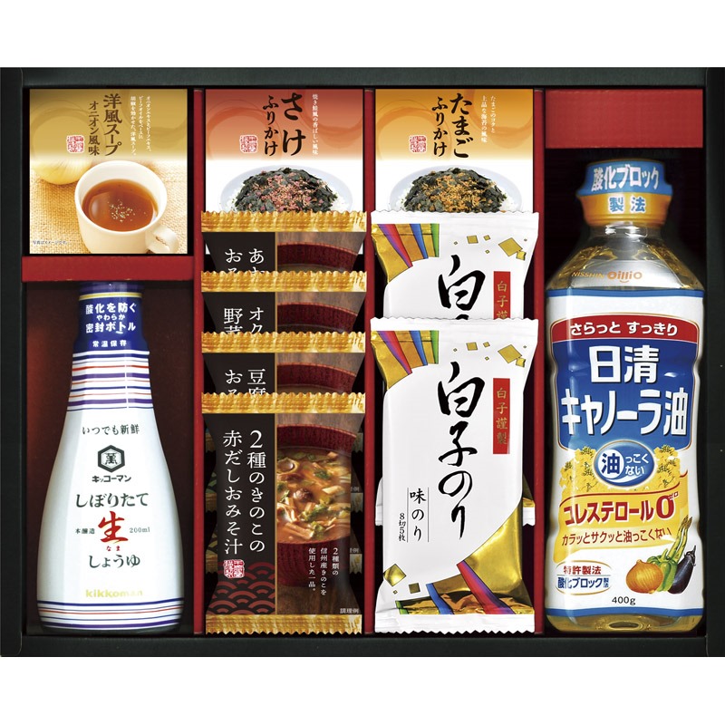 キッコーマン生しょうゆ＆フリーズドライ バラエティセット BR-40R 株式会社 八大 問屋・仕入れ・卸・卸売の専門【仕入れならNETSEA】