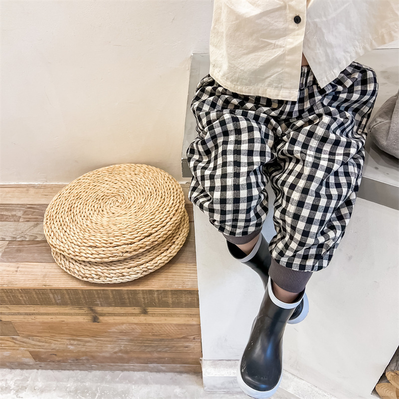 2023春新作 韓国風子供服 ベビー服 ズボン ロングパンツ チェック柄 2色 80-130cm LENA 問屋・仕入れ・卸・卸売の専門【仕入れならNETSEA】