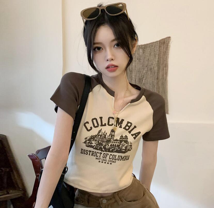 2023新作★お買い得★レディース★修身★半袖★セクシー★Tシャツ★S-XL 株式会社 aiya 問屋・仕入れ・卸・卸売の専門【仕入れならNETSEA】