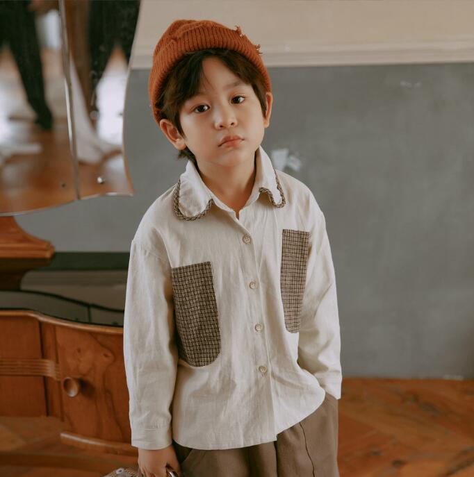 2022秋新しい 子供服★ 男の子 シャツ ★シャツ ファッション長袖シャツ★100-160 TGB株式会社 問屋・仕入れ・卸・卸売の専門【仕入れならNETSEA】