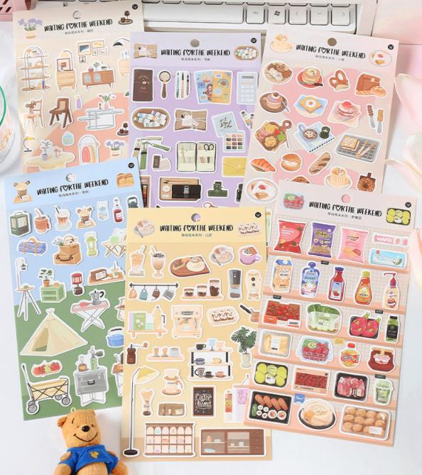 文房具★手帳素材★手帳飾り★手帳シール★可愛いシール★貼紙★DIYシール★封口貼★1張入 シルヴィ株式会社 問屋・仕入れ・卸・卸売の専門 ...