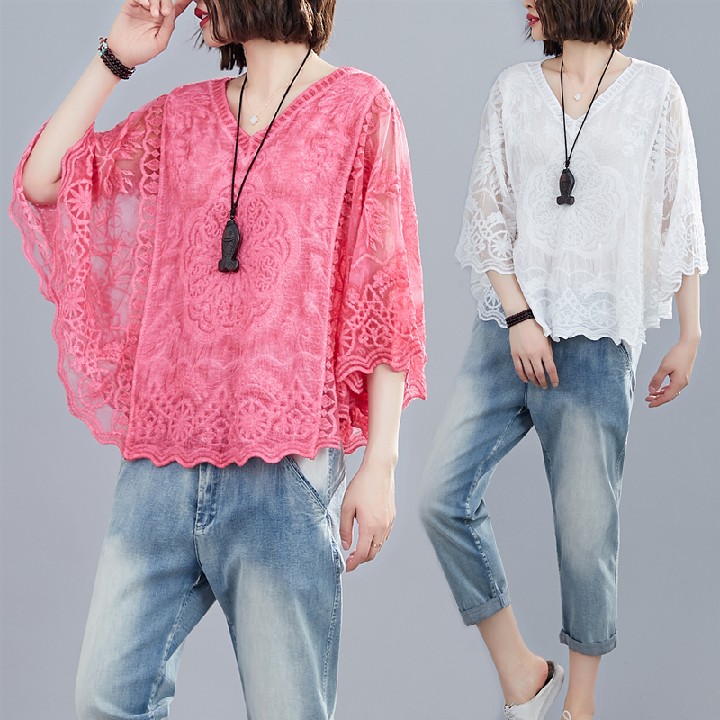 初回送料無料 夏のTシャツ ゆったりサイズ 着やせトップス カジュアルブラウス 人気商品 Sommy 株式会社 | 卸売・ 問屋・仕入れの専門サイト【NETSEA】