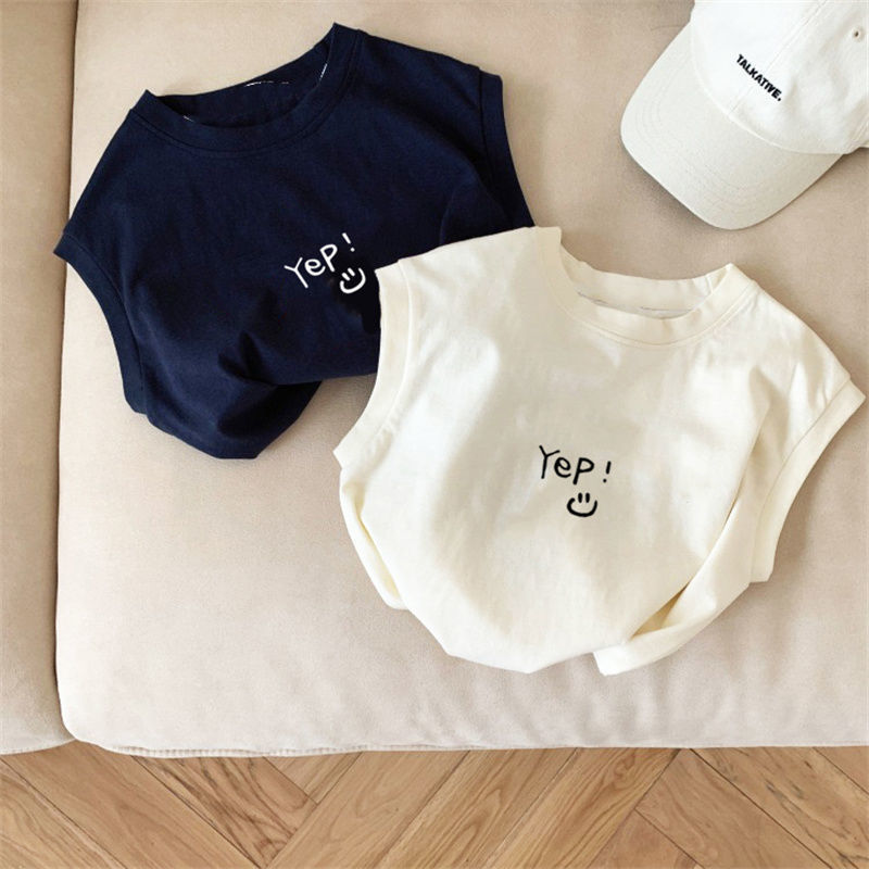 ★Boys&Girls★ 子供Tシャツ Yep Tシャツ 男女兼用ノースリーブ 韓国キッズファッション 株式会社 C2Jジャパン 問屋・仕入れ・卸・卸売の専門【仕入れならNETSEA】