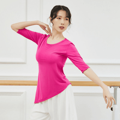 ベリーダンス バレェ ヨガ ダンスウエア プルオーバー ハーフスリーブ Tシャツ トップス 練習服 S-4XL | 卸売・ 問屋・仕入れの専門サイト【NETSEA】