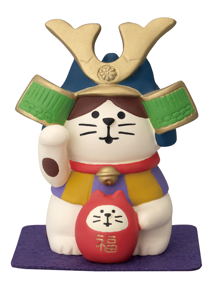 【3月中旬発売予定】concombre 端午の福重ね招き猫 ZTS-90717T 雑貨のFULTAC（フルタック） 問屋・仕入れ・卸・卸売の専門【仕入れならNETSEA】
