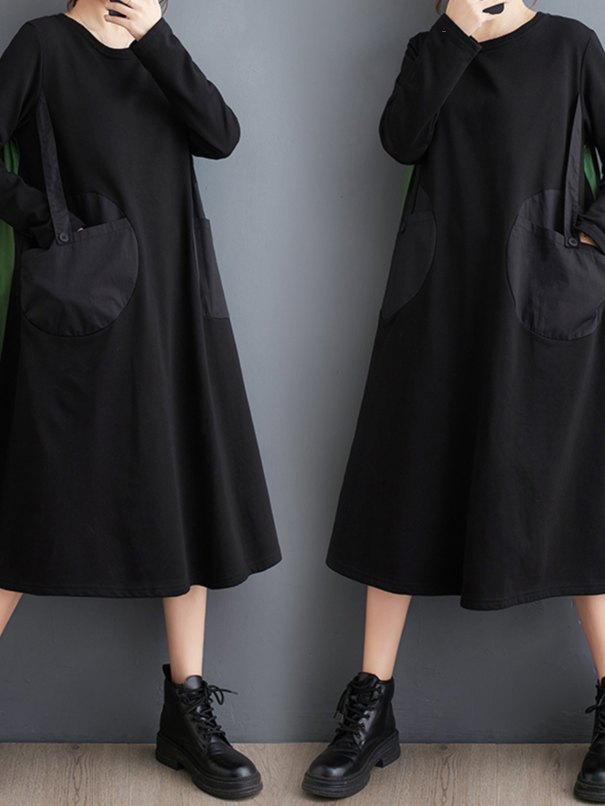 初回送料無料 新作レディースファッション カジュアル ゆったり パッチワーク 人気ワンピース Sommy 株式会社 問屋・仕入れ・卸・卸売の専門【仕入れならNETSEA】